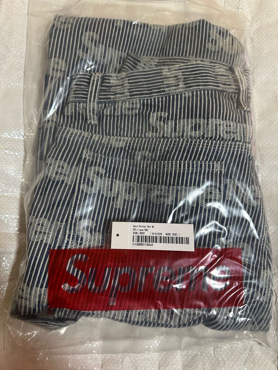 新品】30 Supreme Denim Painter Pant Stripe シュプリーム 新品】30 Supreme Denim Painter Pant Stripe シュプリーム