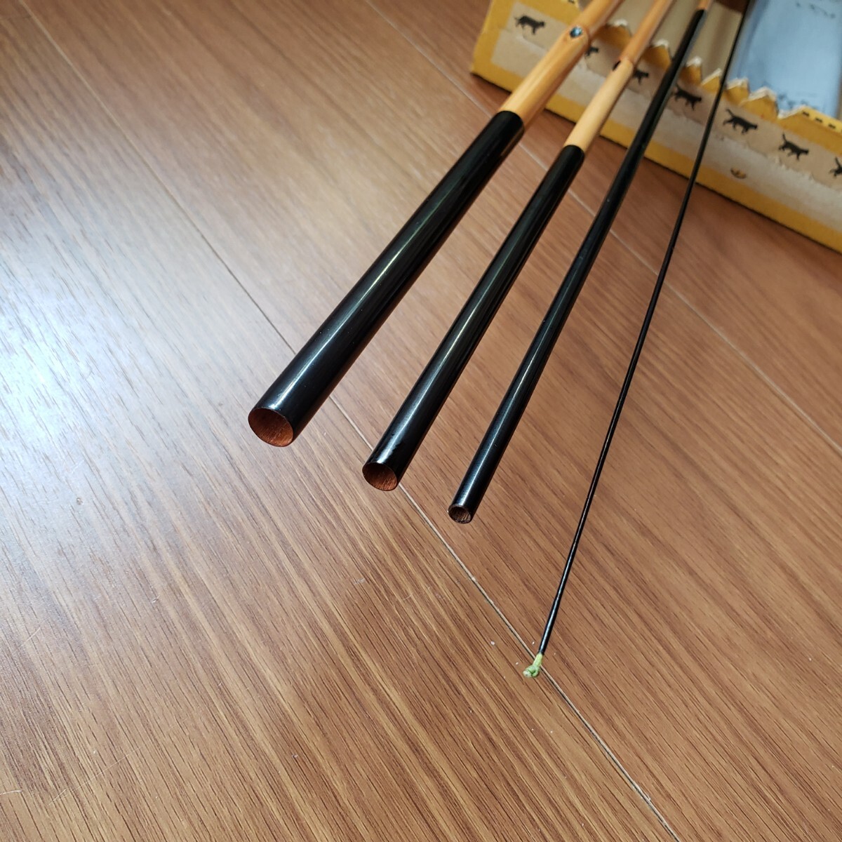 1円スタート】紀州へら竿 「凡舟 心酔 十四尺 四本次 口巻 1円スタート】紀州へら竿 「凡舟 心酔 十四尺 四本次 口巻