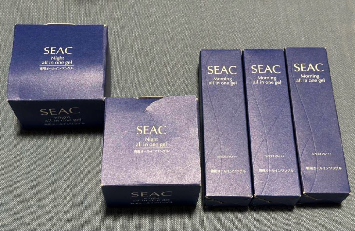Yahoo!オークション - SEAC シーク／all in one gel 50g 朝用3個（未開...