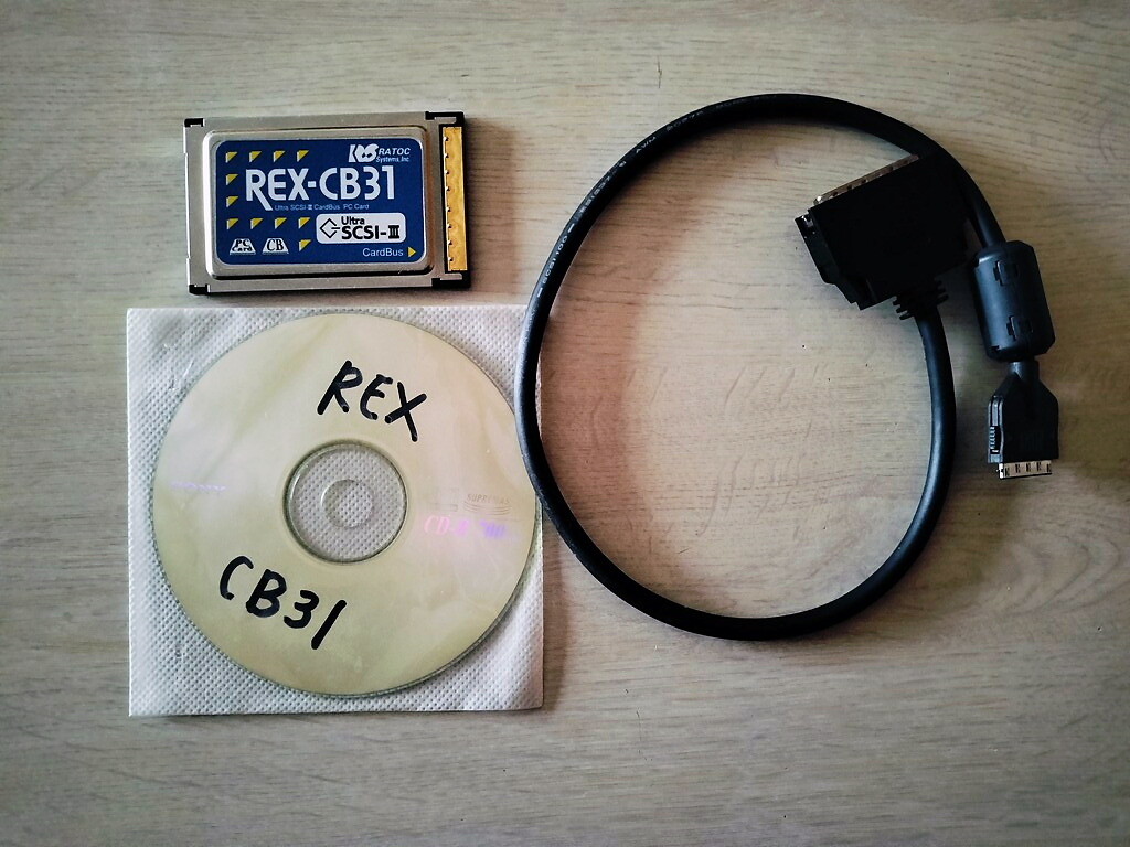 Yahoo!オークション - RATOC REX-CB31 SCSIアダプタ カードバス用 WIN1...