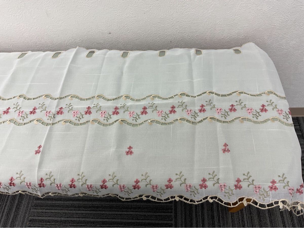 Yahoo!オークション - 【M-2372】カフェカーテン レース レースカーテ...