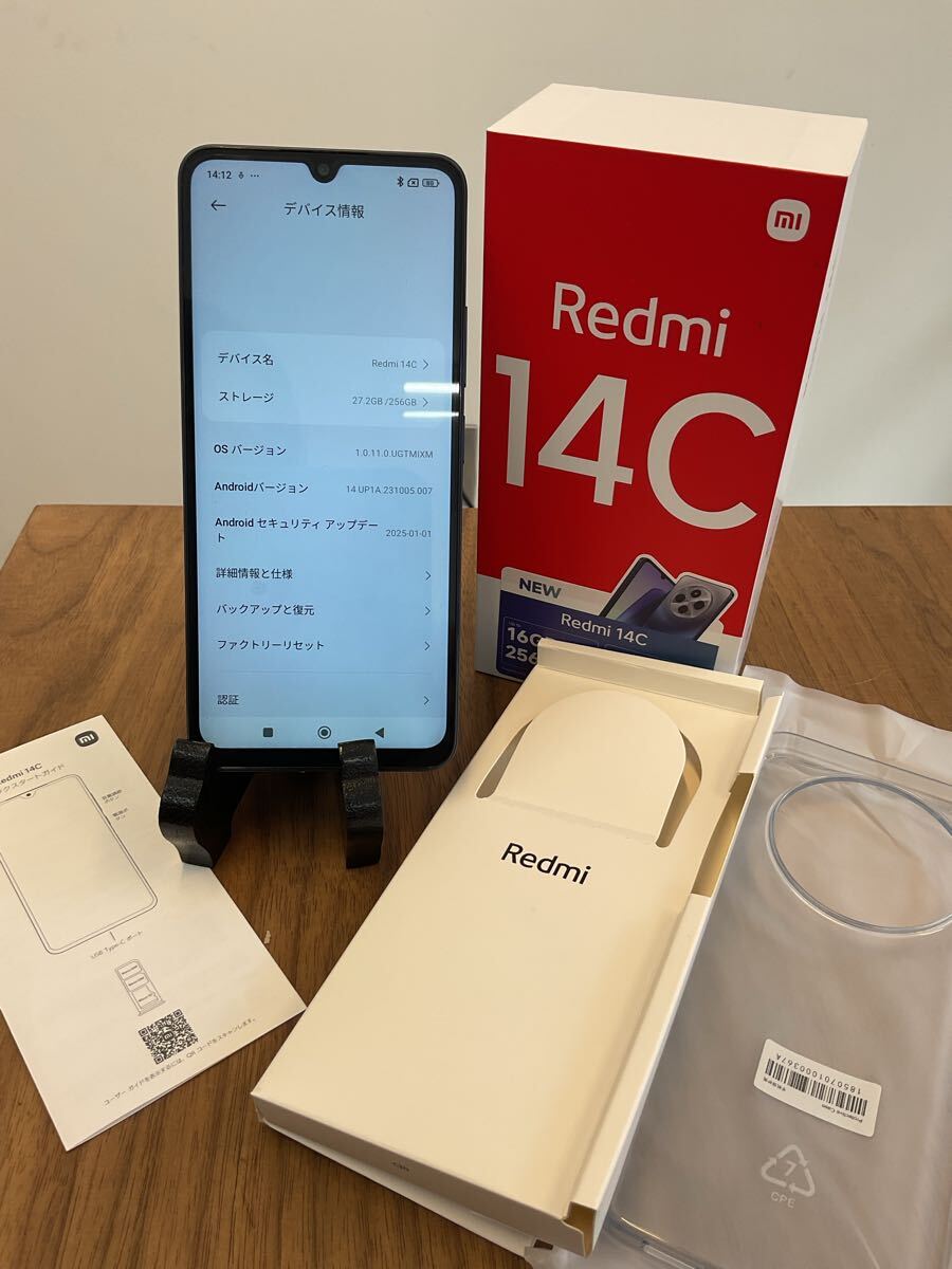 Yahoo!オークション - 【K-1238】 Redmi 14C starry blue 8GB RAM 256G...