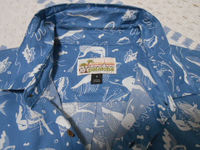 Yahoo!オークション - パタゴニア パタロハ アロハシャツ 藍色 S patag...
