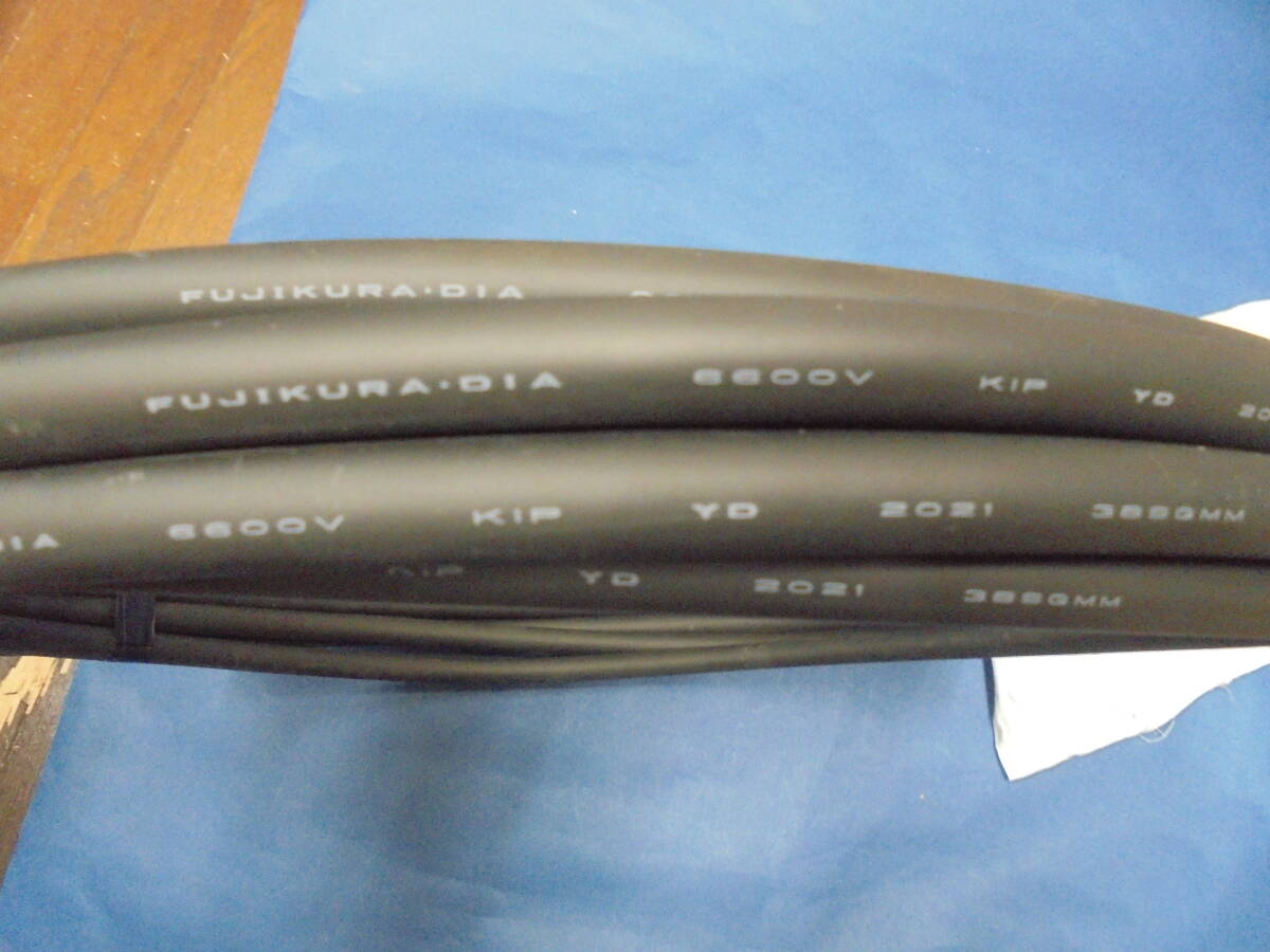 Yahoo!オークション - FUJIKURA・DIA KIPケーブル 38SQ 単心 黒 約8m ...