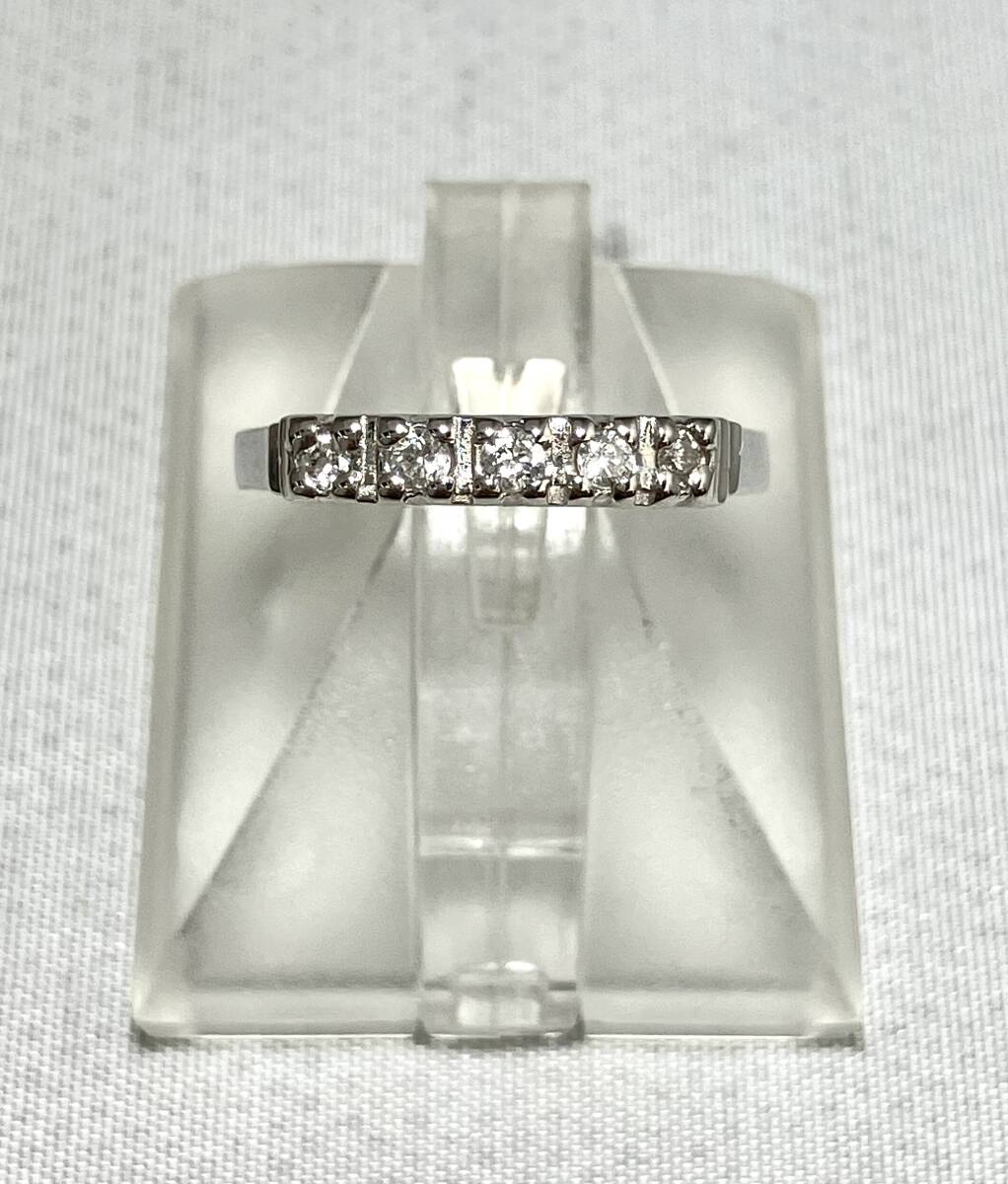 Yahoo!オークション - 新品仕上済み 鑑別書付き Pt850 2.4g 8.5号 D0.1...