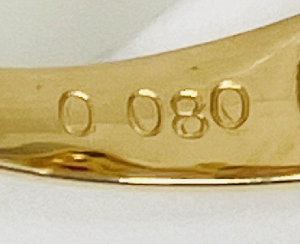 Yahoo!オークション - K18 天然ルビー 天然ダイヤモンド 0.08ct 14号 ...