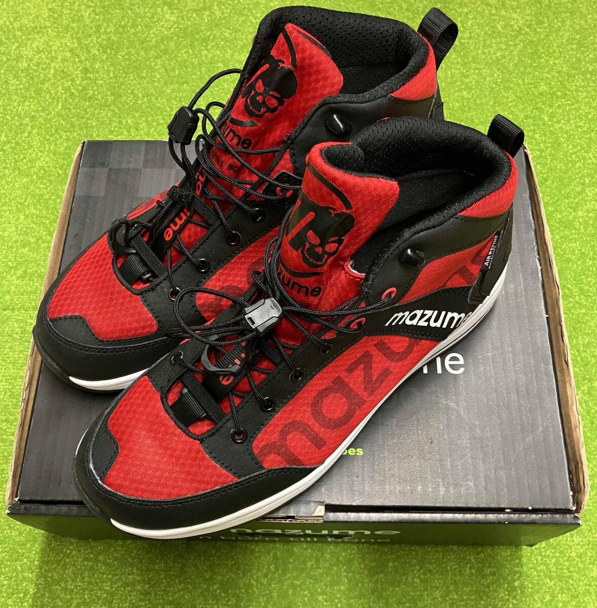 Yahoo!オークション - mazume マズメ デッキシューズ ハイカット レッ...