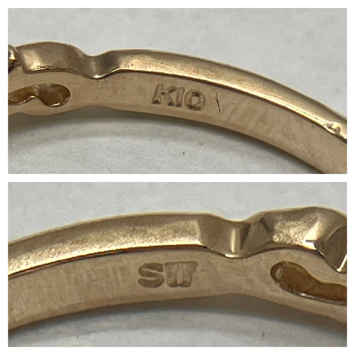 Yahoo!オークション - K10 10金 ゴールド リング 指輪 12号 1.3g