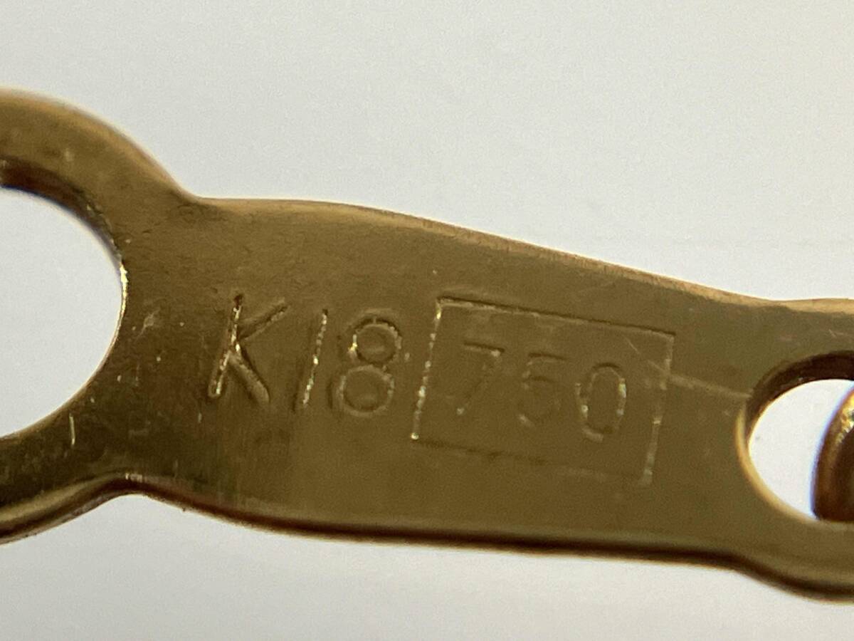 Yahoo!オークション - K18ゴールド 全長約39cm（36+3cm） 総重量約2.3g...