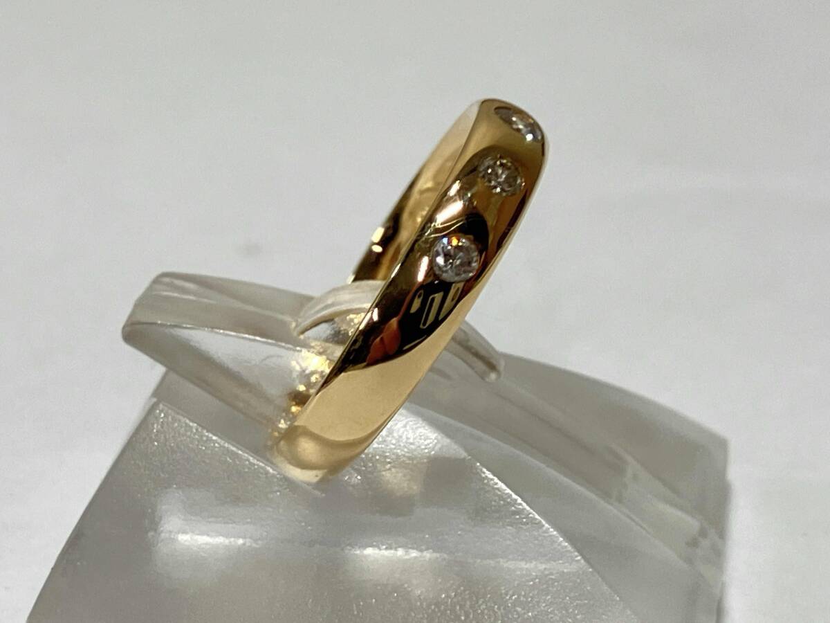 Yahoo!オークション - K18 ゴールド D0.20ct 約9.5号 総重量約2.7g リ...