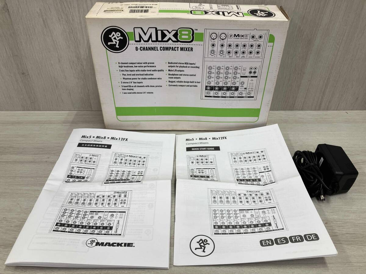 Yahoo!オークション - MACKIE MIX8 コンパクトミキサー 8チャンネル ア...