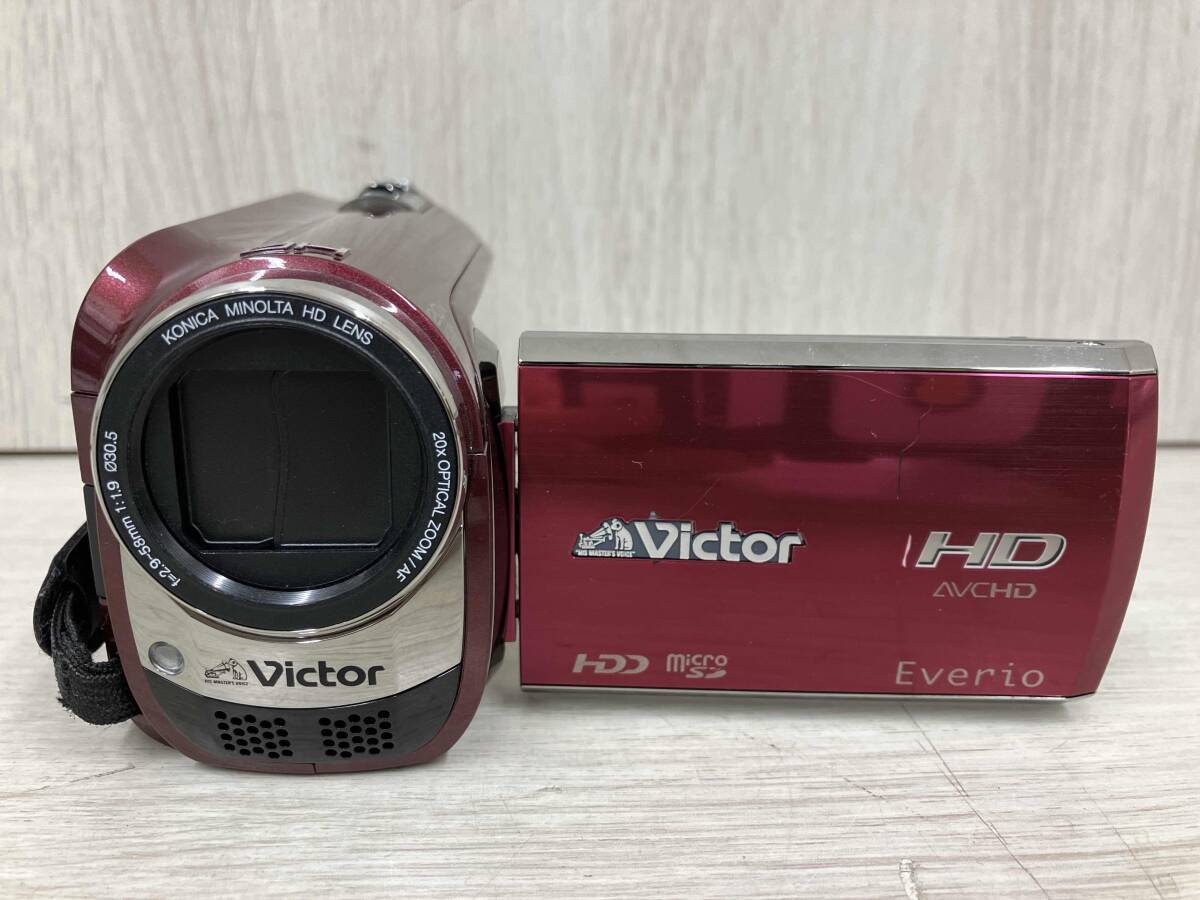 Yahoo!オークション - 動作確認済 ビクター GZ-HD300-R Everio (ルージ...