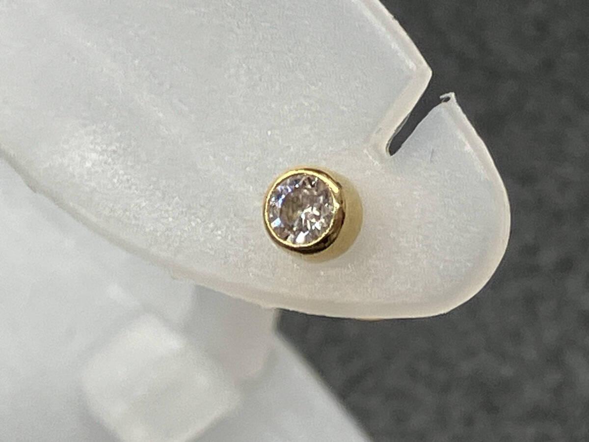 Yahoo!オークション - K18 イエローゴールド 片耳ピアス 総重量0.17g ...