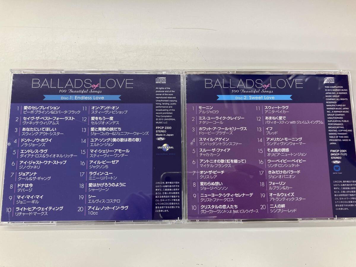 Yahoo!オークション - BALLADS of LOVE 100 Beautiful Songs 5CD