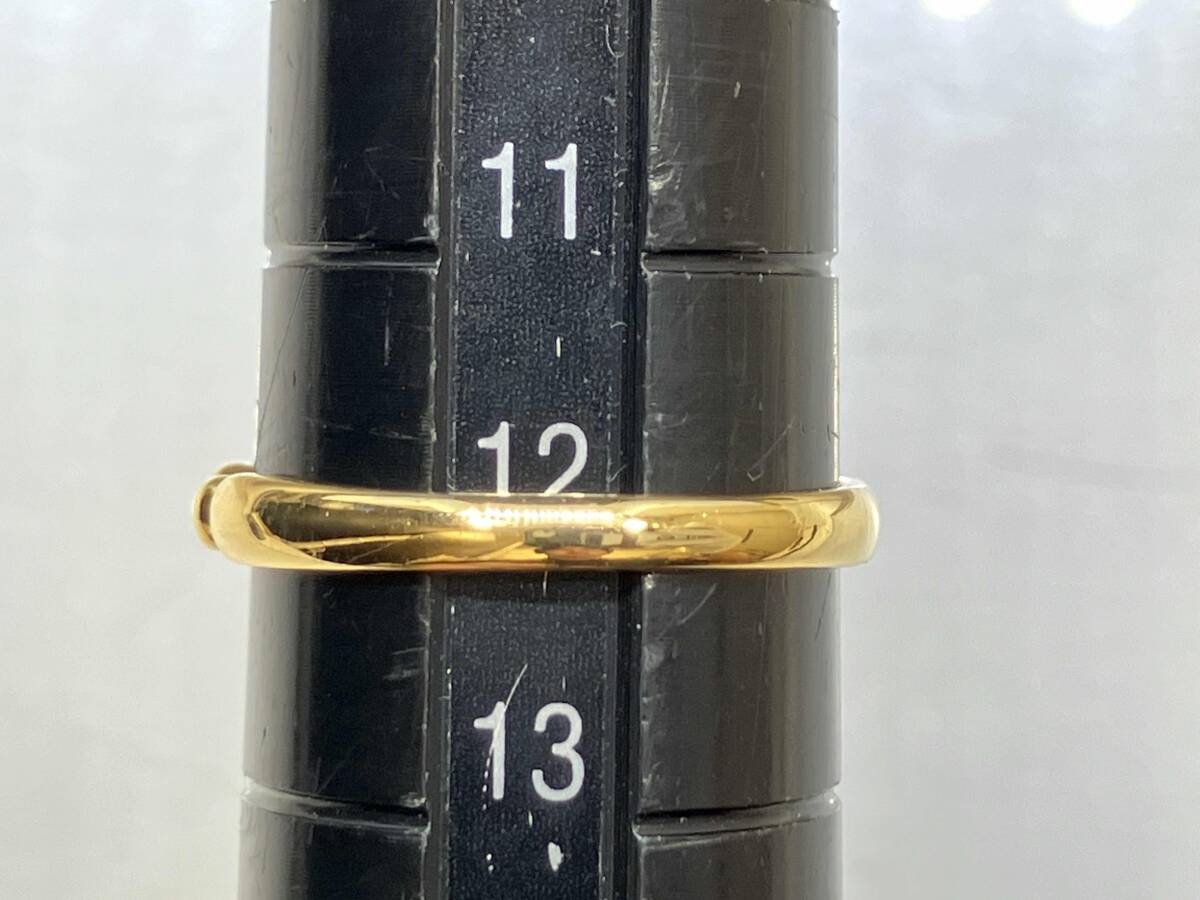 Yahoo!オークション - K18 デザインリング ダイヤモンド 0.08ct #12 2....