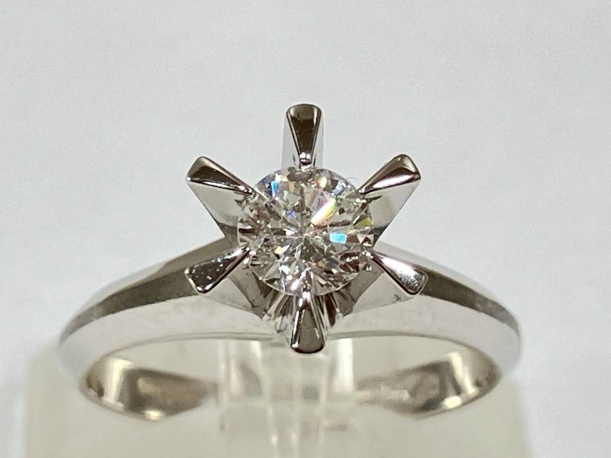 Yahoo!オークション - Pt900/#12.5/D0.586ct/6.1gリング