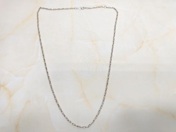 Yahoo!オークション - K18WG デザインチェーンネックレス 1.5g 40cm 2m...