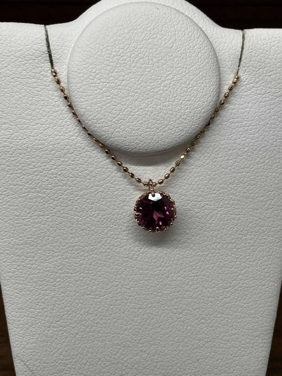 Yahoo!オークション - K10 約40cm 約1.3g ピンク ネックレス