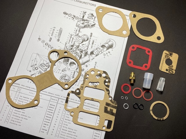 Yahoo!オークション - ウェーバーDCOE オーバーホールガスケットキット...