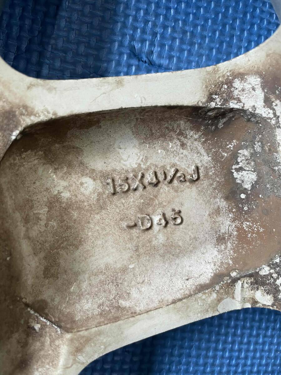 Yahoo!オークション - [中古]純正アルミホイール 15×4.5J PCD100 in45...