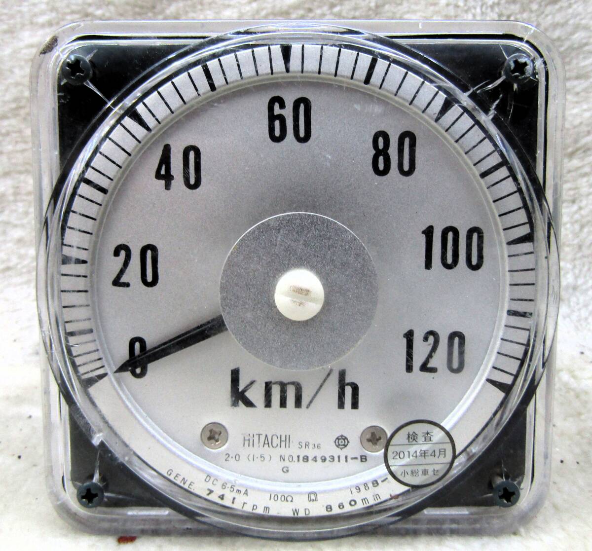 Yahoo!オークション - 120km/h 速度計 日立製