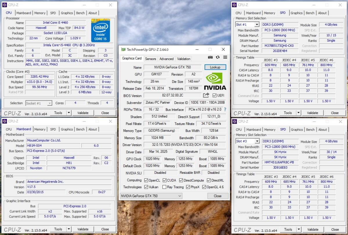 Yahoo!オークション - デスクトップPC Core i5-4460/8GB/SSD120GB&HDD1...