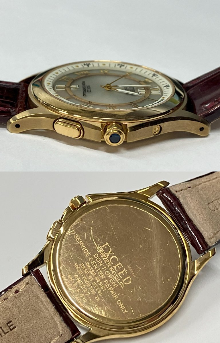 Yahoo!オークション - CITIZEN シチズン EXCEED エクシード H430-T0057...