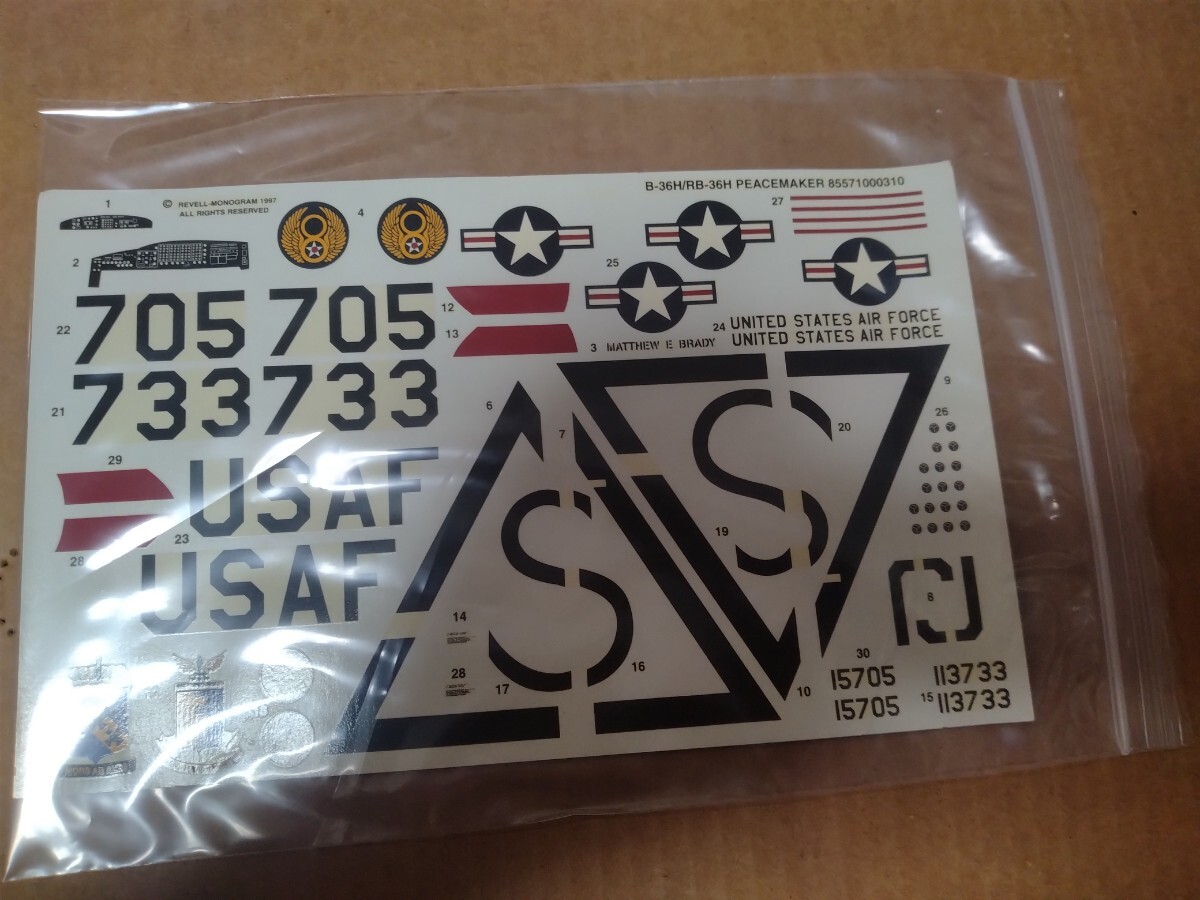 Yahoo!オークション - Revell モノグラム RB-36 B36 ピースメーカー 1/...