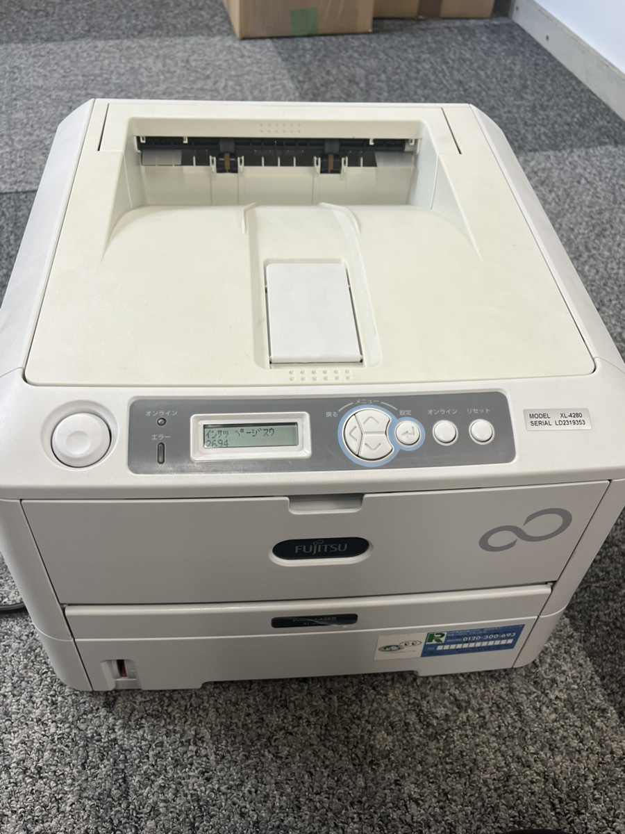 Yahoo!オークション - 【TJ5】富士通/FUJITSU A4モノクロレーザープリ...