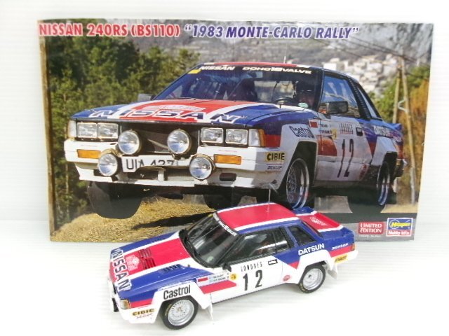 ハセガワ 1/24 日産 240RS BS110 モンテカルロラリー 1983 #12 プラモデル完成品 8179-660(完成品)｜売買されたオークション情報、yahooの商品情報を ...