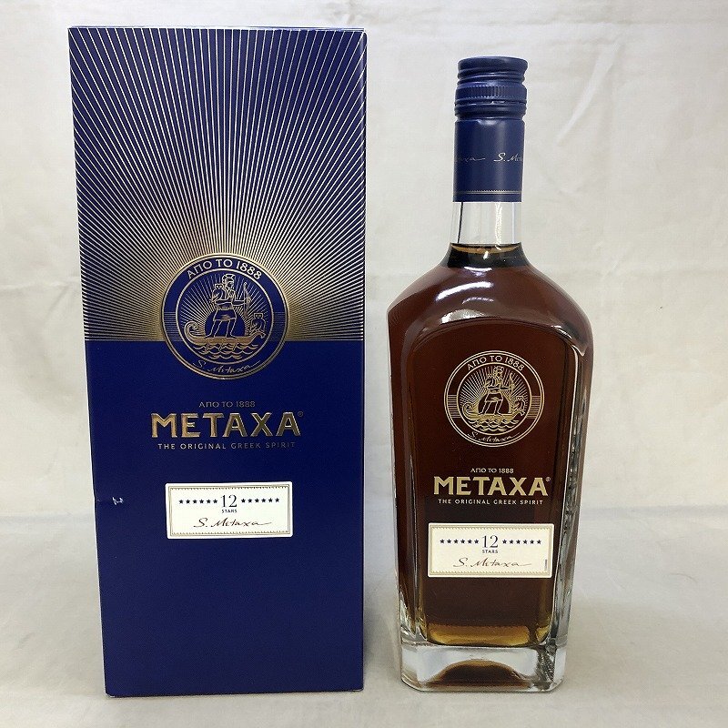 Yahoo!オークション - 【未開栓】METAXA(メタクサ) 12スター ブランデ...