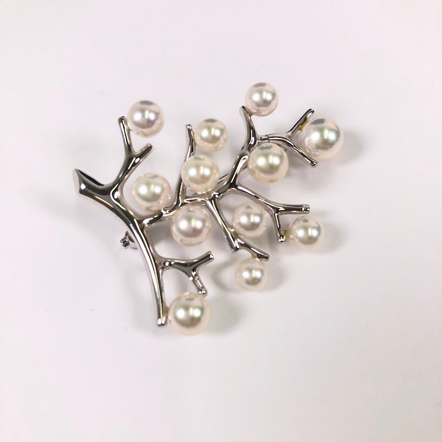 □【買取まねきや】ミキモト MIKIMOTO パールブローチ 幸福の木 □【買取まねきや】ミキモト MIKIMOTO パールブローチ 幸福の木