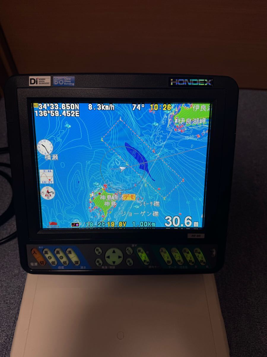 Yahoo!オークション - ホンデックス HE-8S GPS魚探 HONDEX