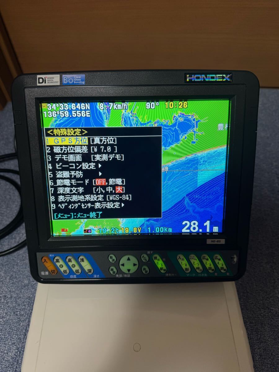 Yahoo!オークション - ホンデックス HE-8S GPS魚探 HONDEX