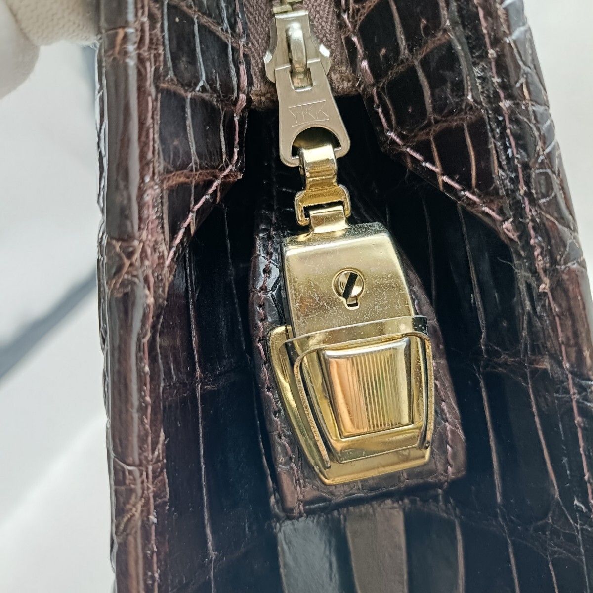 定価110万円 美品 シャイニングクロコダイル トート バッグ 定価110万円 美品 シャイニングクロコダイル トート バッグ