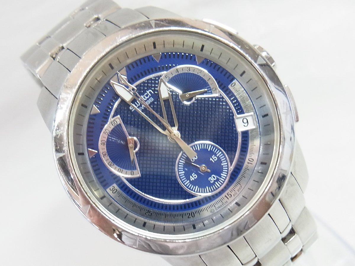 1円~【稼働】スウォッチ SWATCH クロノグラフ AG2007 1円~【稼働】スウォッチ SWATCH クロノグラフ AG2007