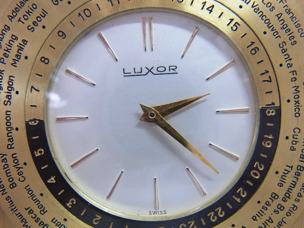 Yahoo!オークション - 1円～【稼働】ルクソール LUXOR トラベルウォッ...