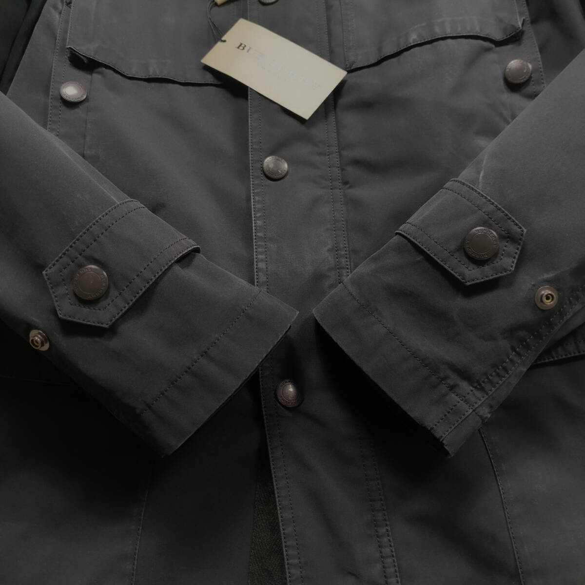 美品メガチェックBURBERRY LONDONナポレオンミリタリー 美品メガチェックBURBERRY LONDONナポレオンミリタリー