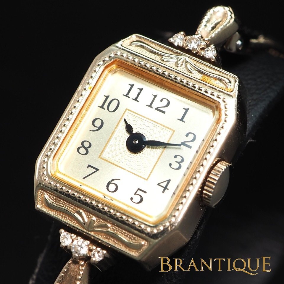 agate アガット K10YG ダイヤモンド アンティーク風 スクエア型 QZ 稼働品 華奢 レディース 腕時計 26301(その他)｜売買されたオークション情報、yahooの商品情報を ...