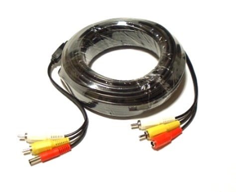 Yahoo!オークション - 20mケーブル 監視カメラ／防犯カメラ用延長ケ...