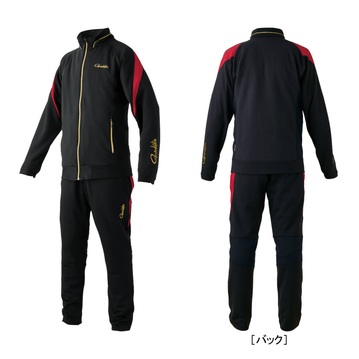 Yahoo!オークション - がまかつスーツ GM-3733 カラーブラック×レ...