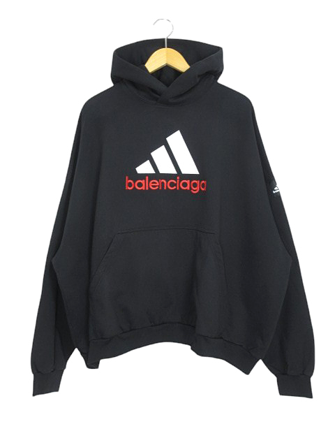 バレンシアガ アディダス BALENCIAGA adidas 22AW ロゴ刺繍 プル バレンシアガ アディダス BALENCIAGA adidas 22AW ロゴ刺繍 プル