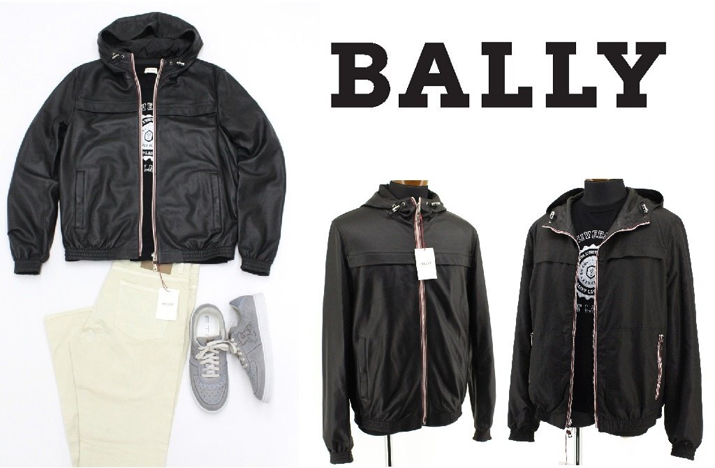 48万新品◇48=M◇BALLY バリー 上質ラムレザー×バリー 48万新品◇48=M◇BALLY バリー 上質ラムレザー×バリー