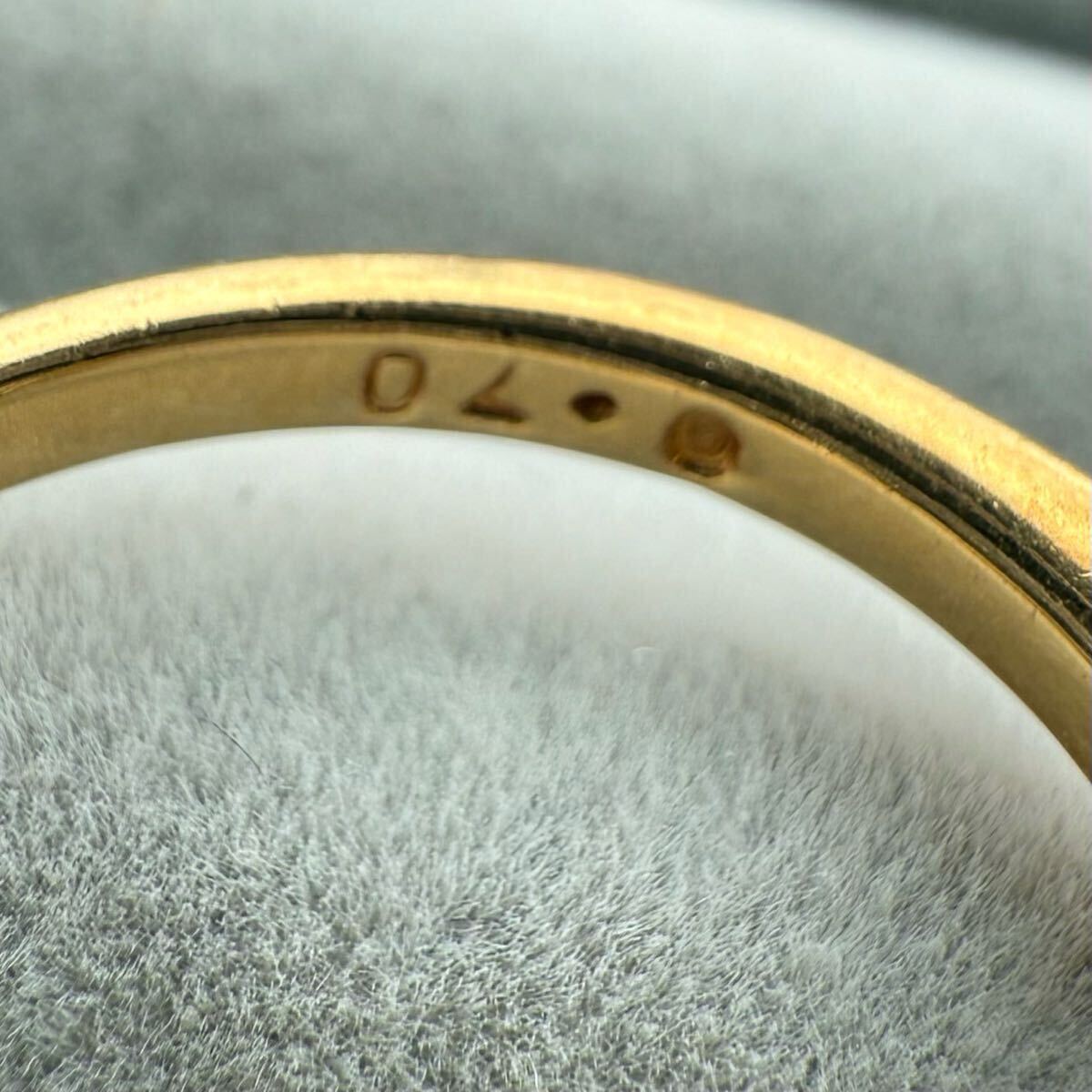 Yahoo!オークション - K18 D0.7 3.6g 天然ダイヤモンド ゴールドジュエ...