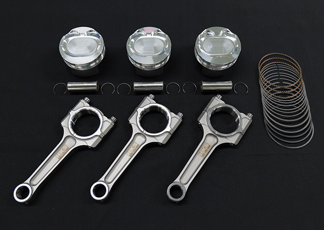 Yahoo!オークション - 【HKS】BCD鍛造ピストン+H断面コンロッドセット ...