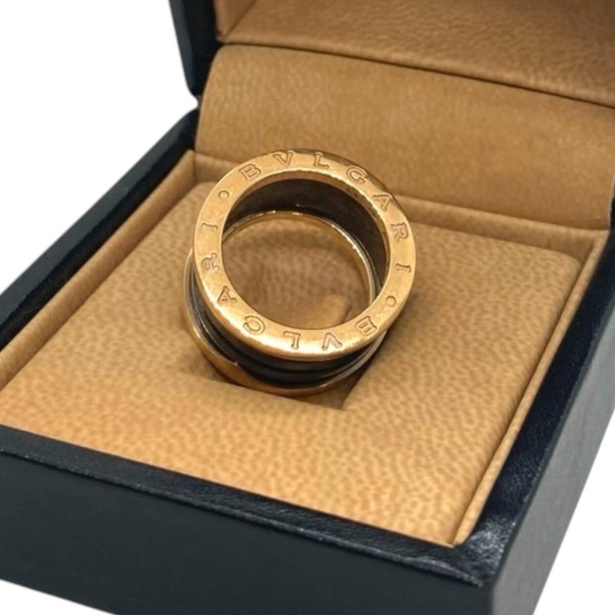 BVLGARI ブルガリ B-zero1 リング K18PG セラミック 4バンド 750 #53(指輪)｜売買されたオークション情報、yahooの商品情報をアーカイブ公開 - オークファン ...