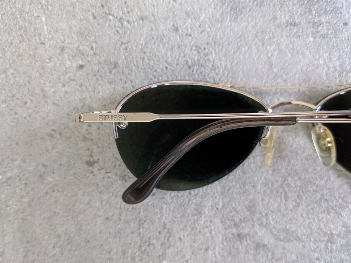 90s OLD STUSSY サングラス モスグリーン ヴィンテージ 眼鏡 90s OLD STUSSY サングラス モスグリーン ヴィンテージ 眼鏡