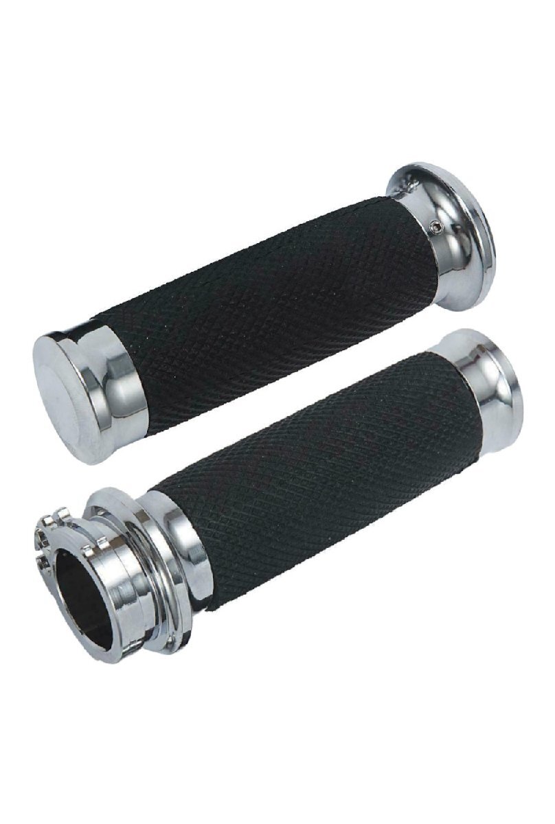 Yahoo!オークション - バイク グリップ シルバー 銀 ハンドル 1インチ ...