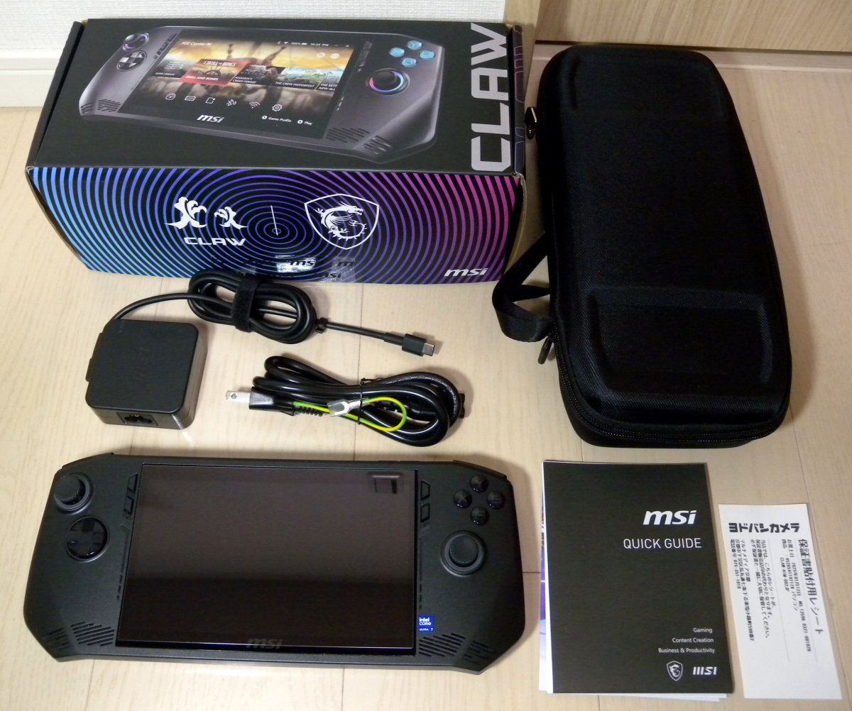 Yahoo!オークション - MSI Claw A1M-002JP Core Ultra7 操作正常 新品...