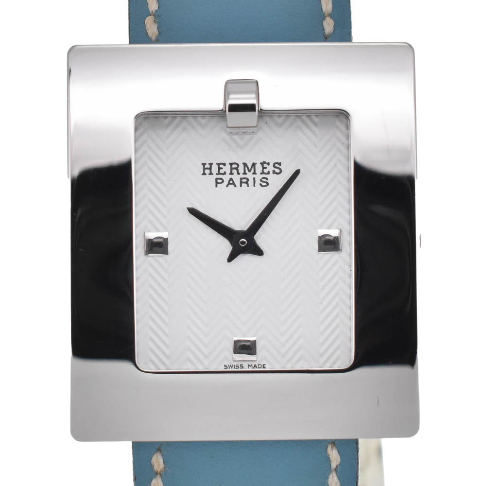 Yahoo!オークション - エルメス HERMES BE1.210 ベルトウォッチ SS/レ...